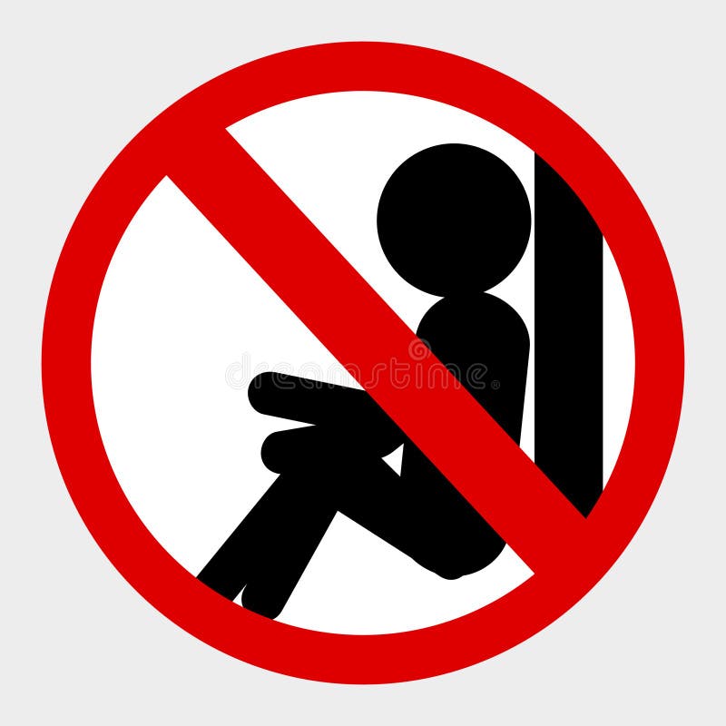 Simple Vector Prohibition Sign, Do Not Lean at Wall or Door at Gray ... Simple Vector Prohibition Sign, Do Not Lean at Wall or Door at Gray ...