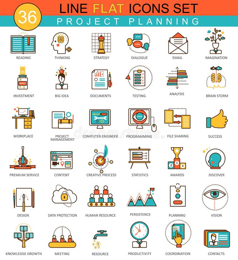 Planning Flat Style Stock Illustrations – 42,690 Planning Flat Style ...