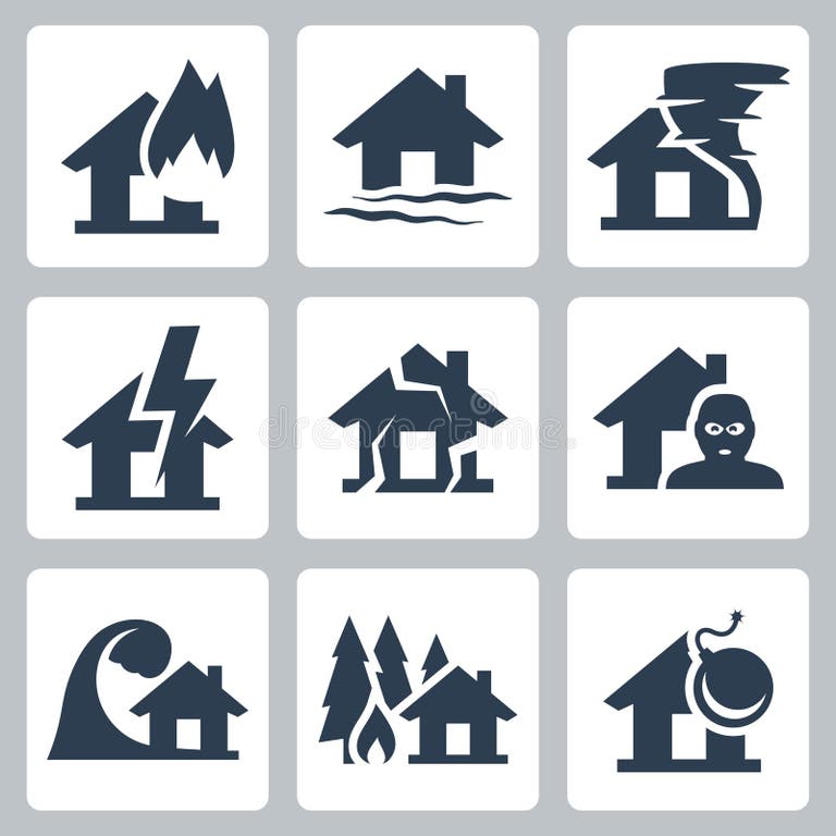 Property Damage Icons Stock Illustrations – 1,500 Property Damage Icons ...