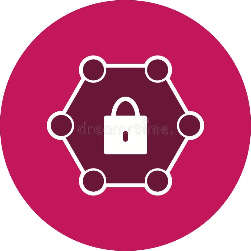 Vector Protected Network Icon for Personal and Commercial Use. Stock ...