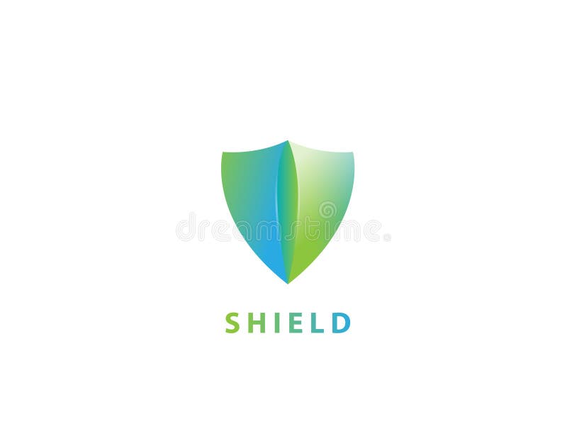 Vector Protected, Security, Shield Illustration. Stock Illustration ...