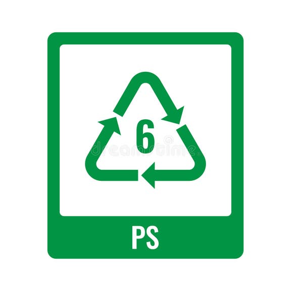 Vector PS Plastic Recycle Code Sign Stock Vector - Illustration of ...