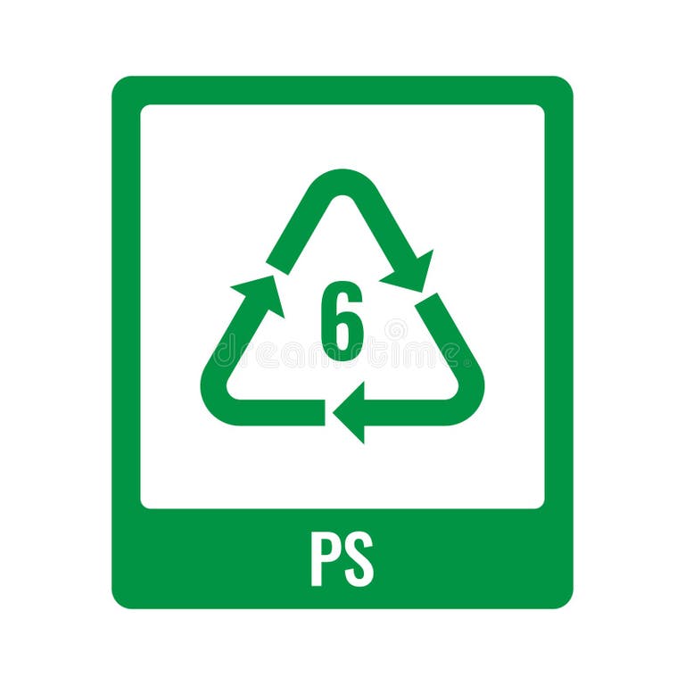 Vector PS Plastic Recycle Code Sign Stock Vector - Illustration of ...