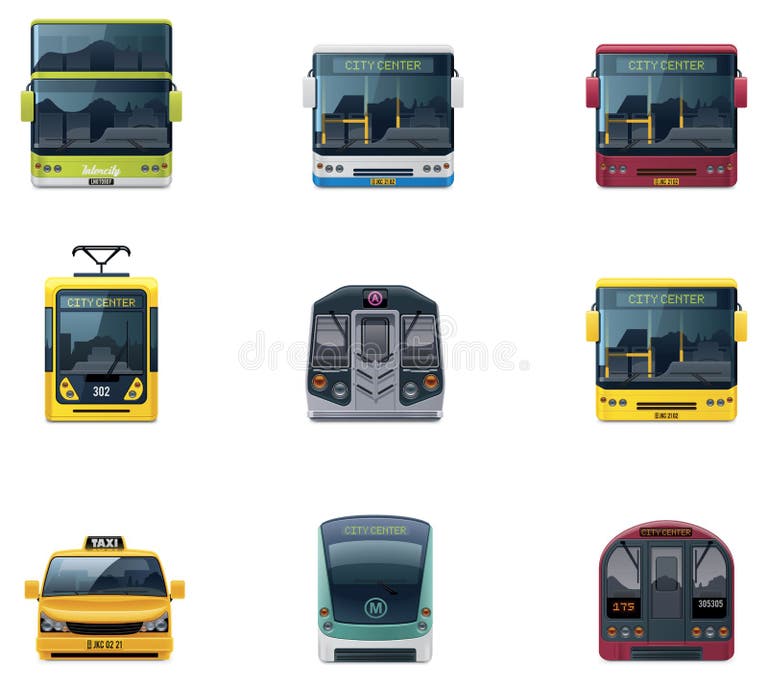 Public Transport Intercity Stock Illustrations – 5,496 Public Transport ...