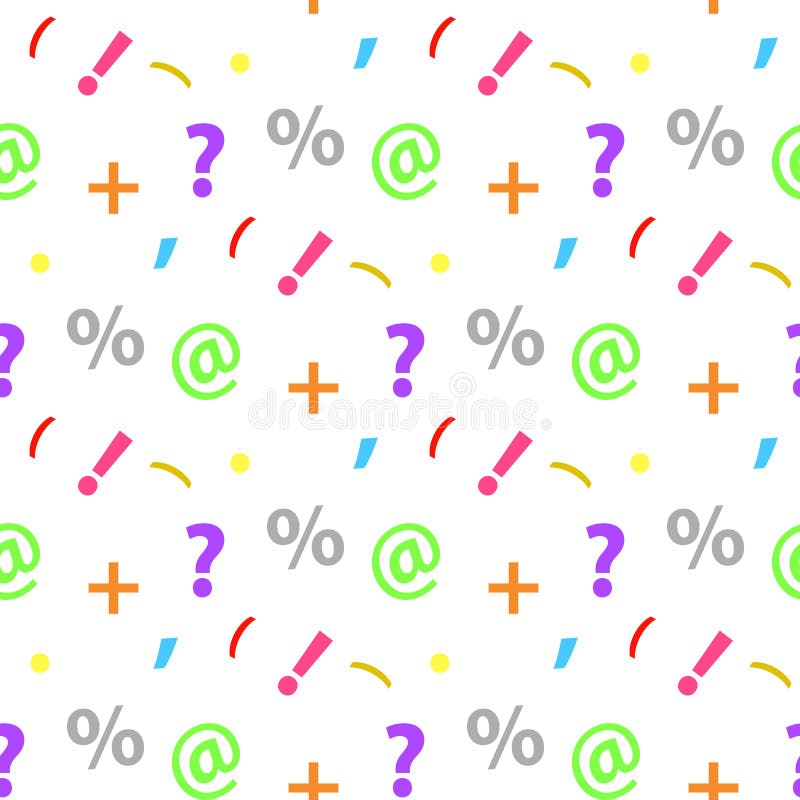 Vector punctuation marks stock vector. Illustration of symbol - 69020276