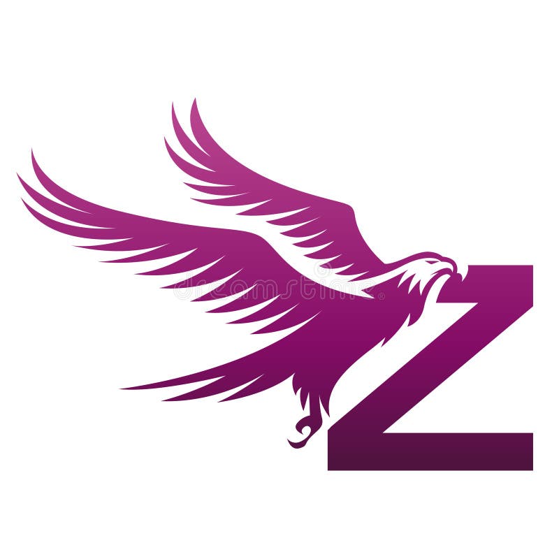 Vector Purple Brave Hawk Initial C Logo Stock Vector - Illustration of ...