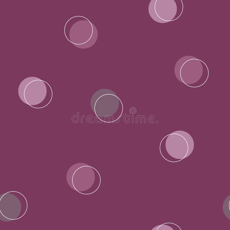 Vector Purple Circles with Silhouettes Repeating Pattern Background ...