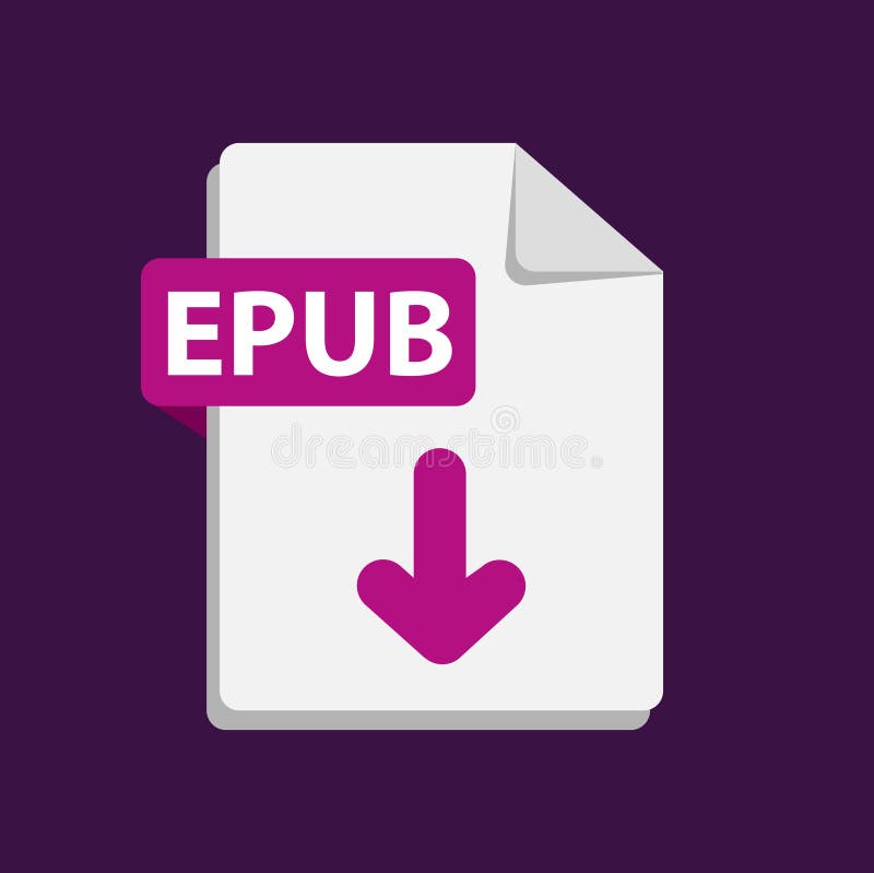 EPUB Download Icon On Background. EPUB Button . Stock Vector ...