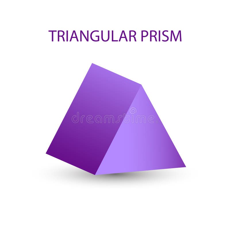 Purple Prism Crystals stock illustration. Illustration of glass - 5182113