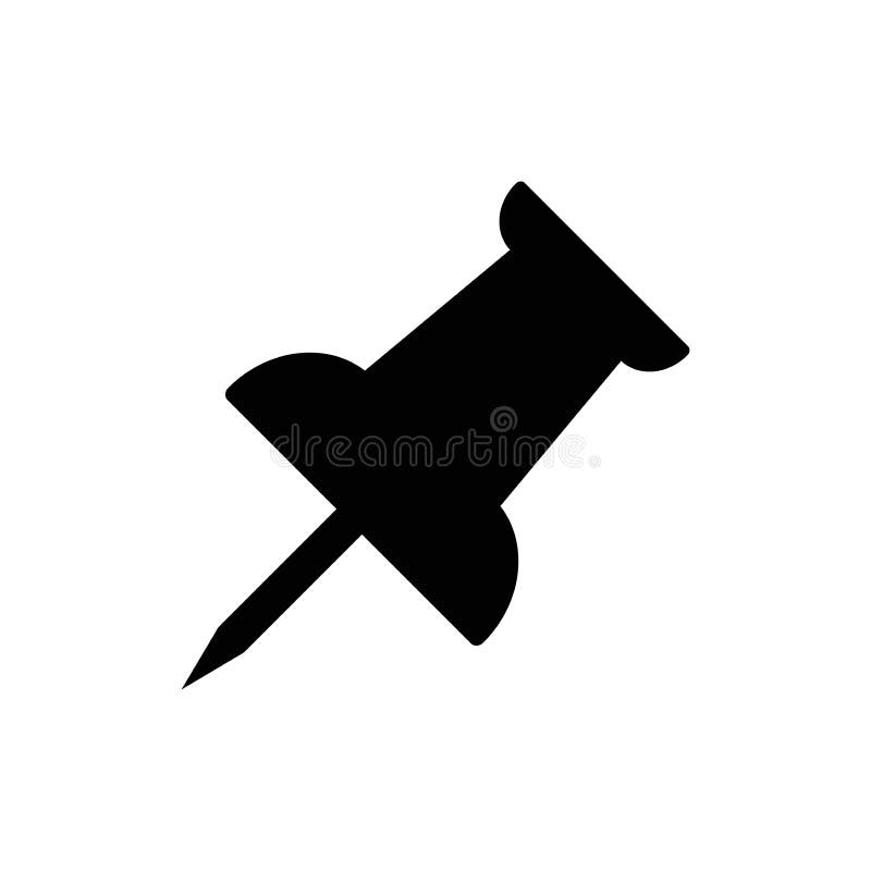 Vector Push Pin Icon, Pushpin Icon. Push Pin Vector Illustration for ...