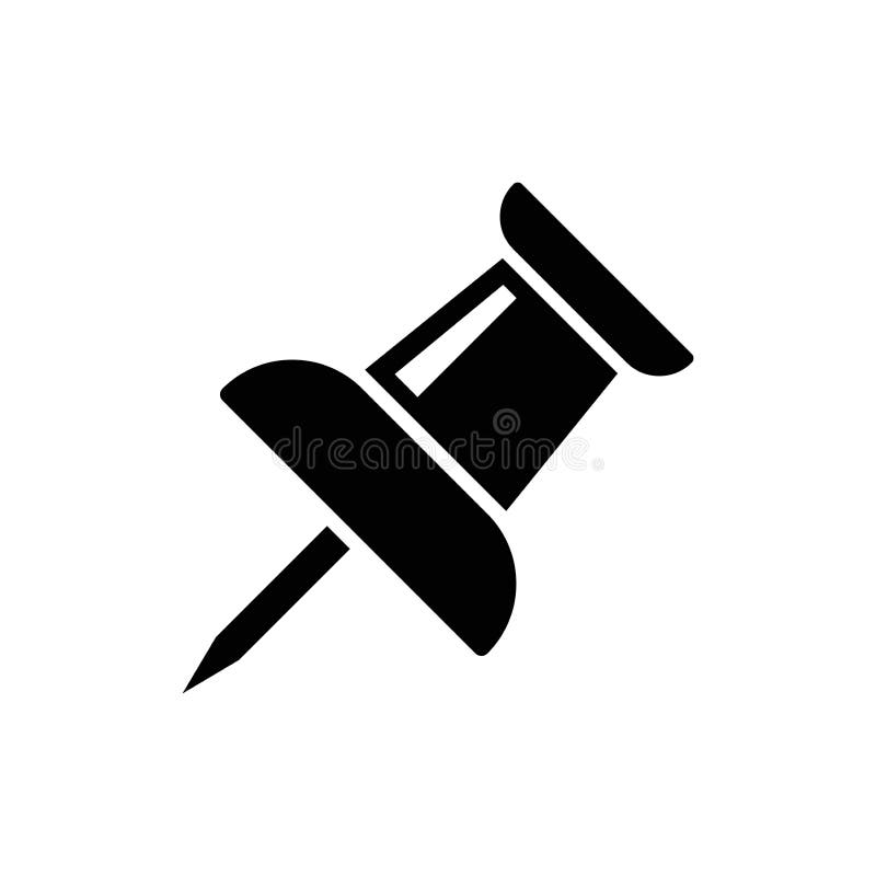 Vector Push Pin Icon, Pushpin Icon. Push Pin Vector Illustration for ...