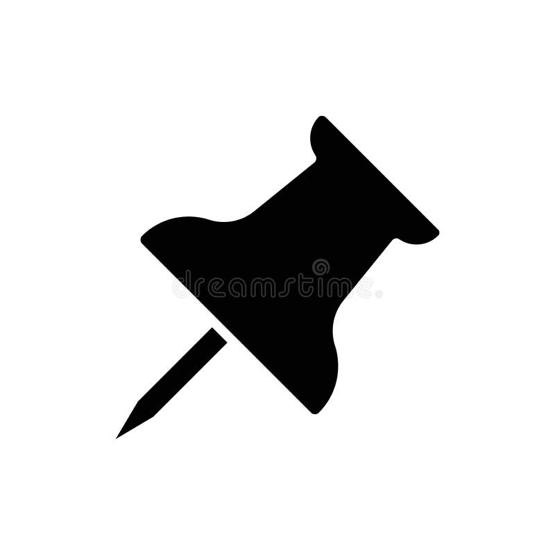 Vector Push Pin Icon, Pushpin Icon. Push Pin Vector Illustration for ...
