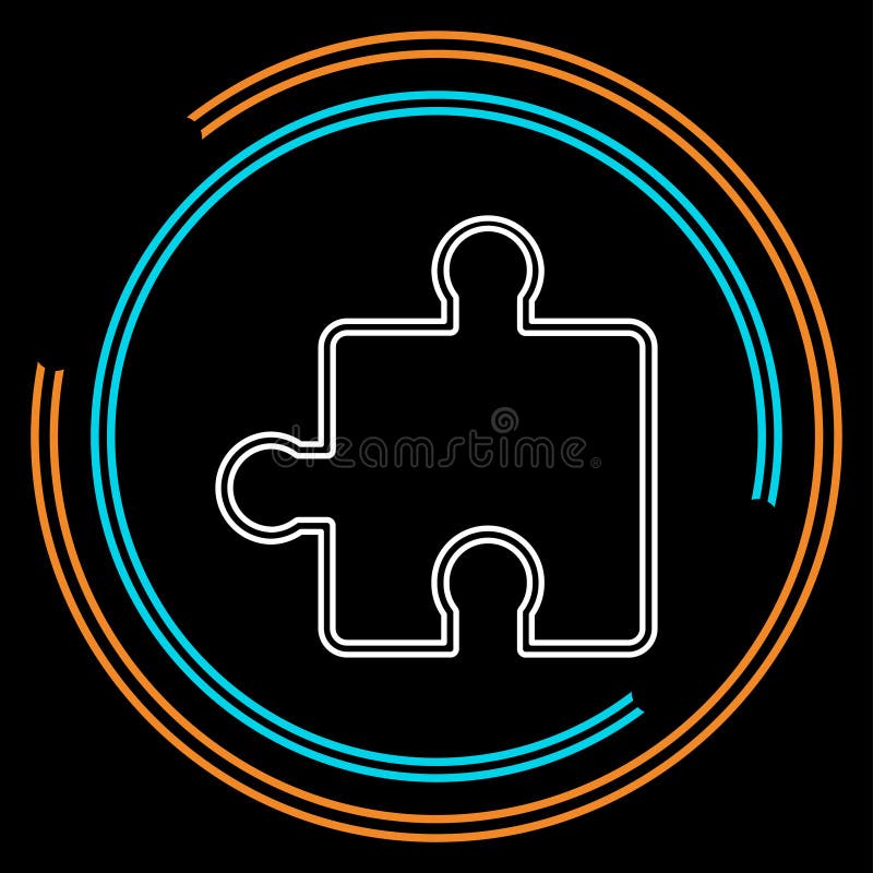 Vector Puzzle Piece Illustration - Jigsaw Stock Vector - Illustration ...