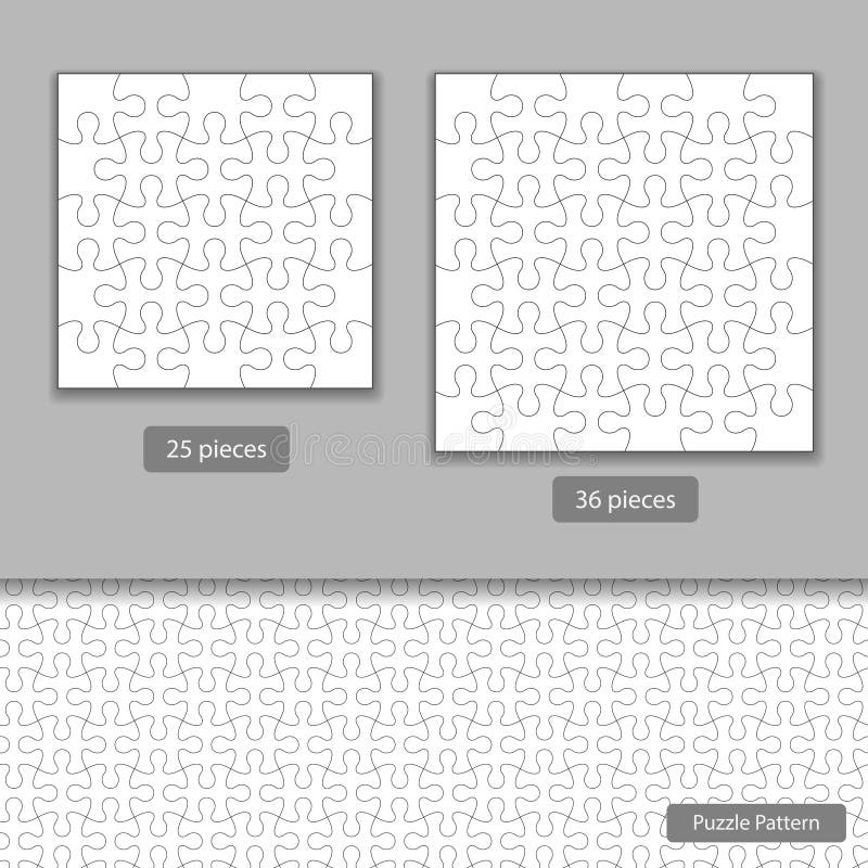 Vector puzzle stock vector. Illustration of pattern - 214510818