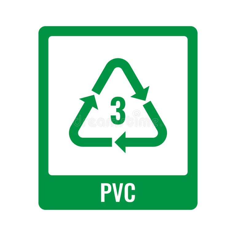 Vector PVC Plastic Recycle Code Sign Stock Vector - Illustration of ...
