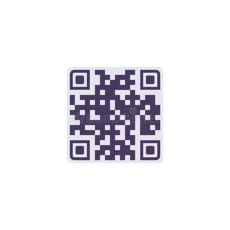 Vector QR Code Icon for Scanning from a Phone, Optimizing Interaction ...