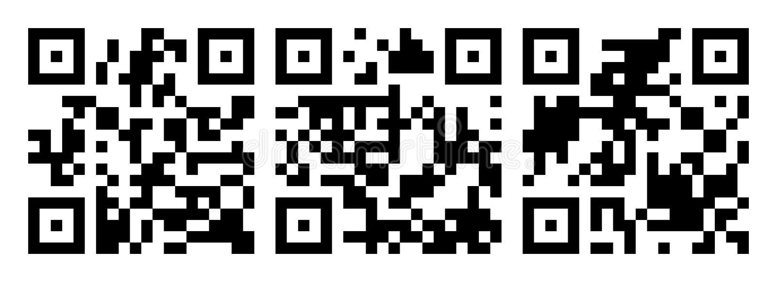 Vector QR code stock vector. Illustration of qrcode - 252330876