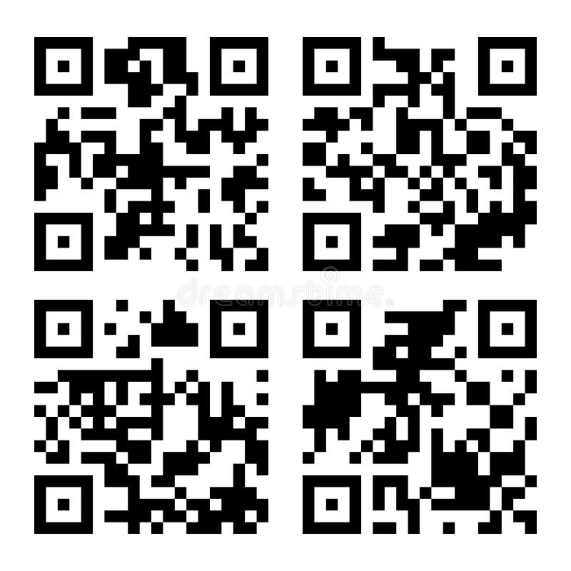 Vector QR code stock vector. Illustration of qrcode - 252330876