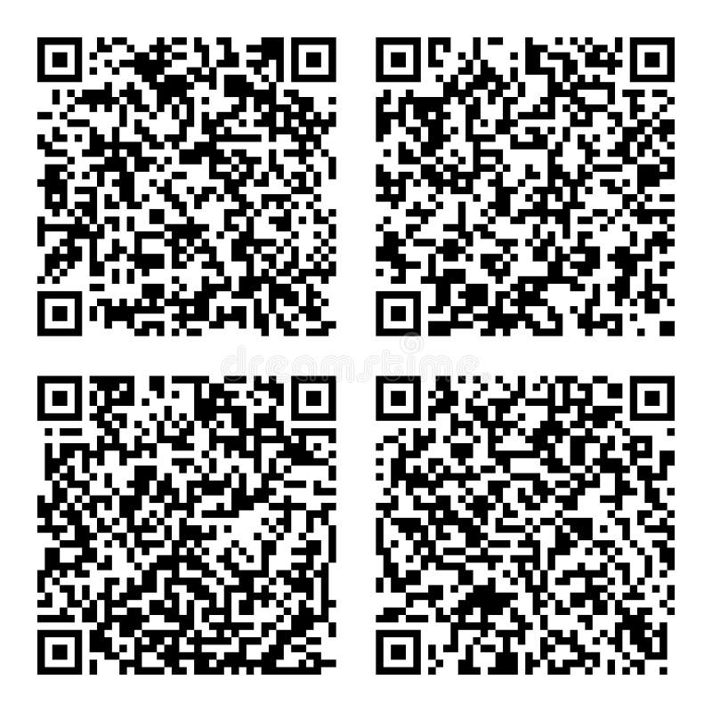 Vector QR code stock vector. Illustration of qrcode - 252330876