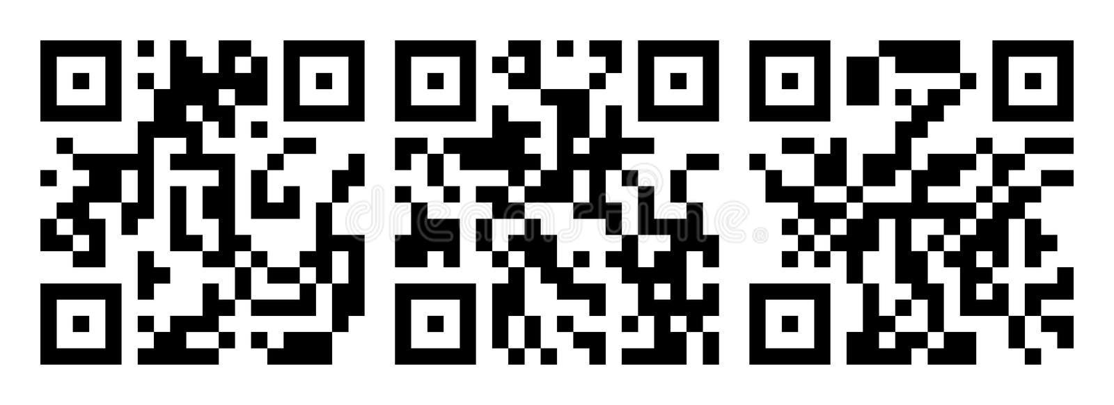 Vector QR code stock vector. Illustration of qrcode - 252330876