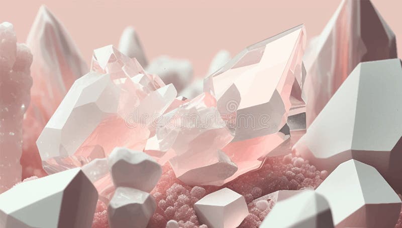 Vector Quartz Crystal Abstract Polygonal Geometric Background. Vector ...