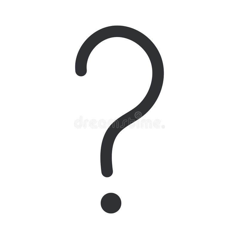 Vector Question Icon in a Flat Design Style Vector Illustration. Stock ...