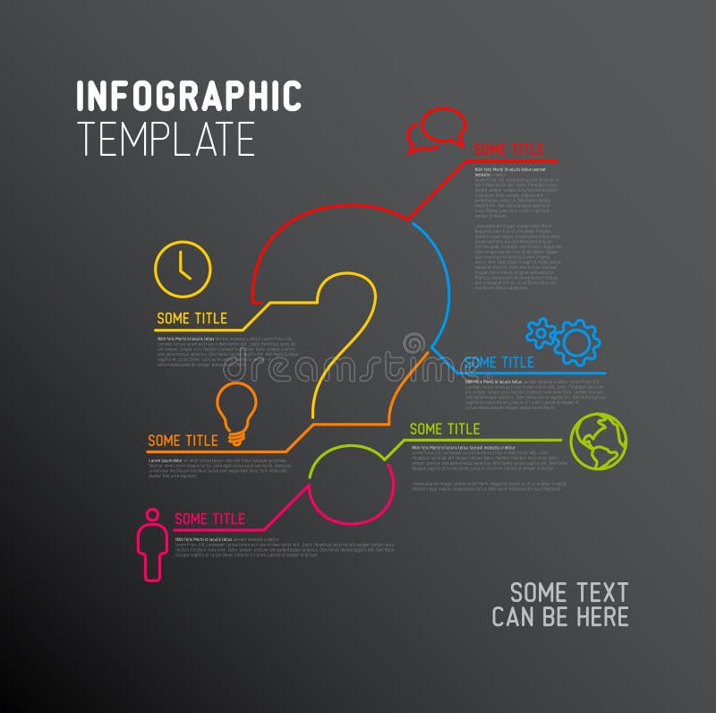 Vector Question Mark Infographic Report Template Stock Vector ...