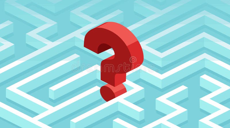 Question Mark Dead End Stock Illustrations – 19 Question Mark Dead End ...