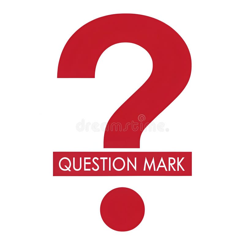 Vector Question Mark on White Background - Icon for Inquiry & Curiosity ...