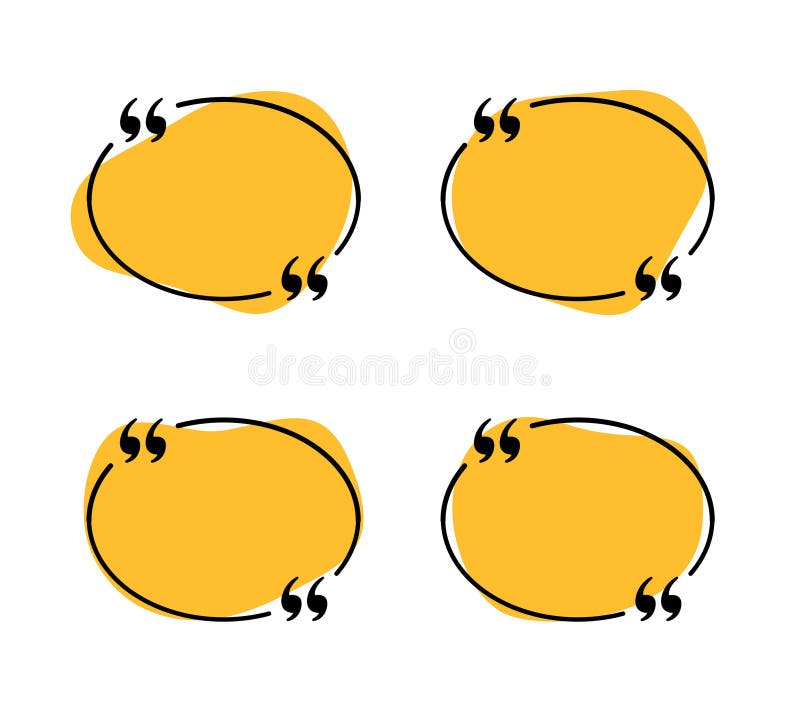 Quotation Text Template with a Simple Frame Vector Stock Vector ...