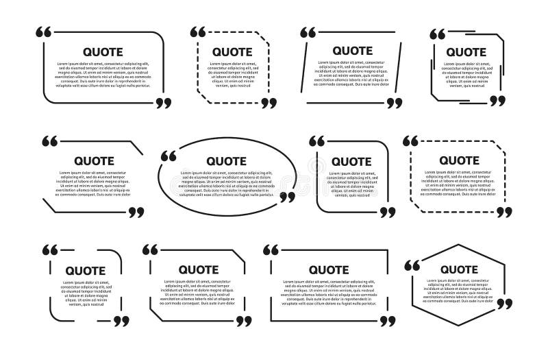 Vector quote box frame stock vector. Illustration of reference - 184831700