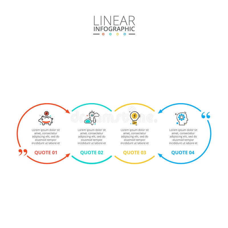 Vector Quote Infographic. Template for Diagram, Graph, Presentation and ...