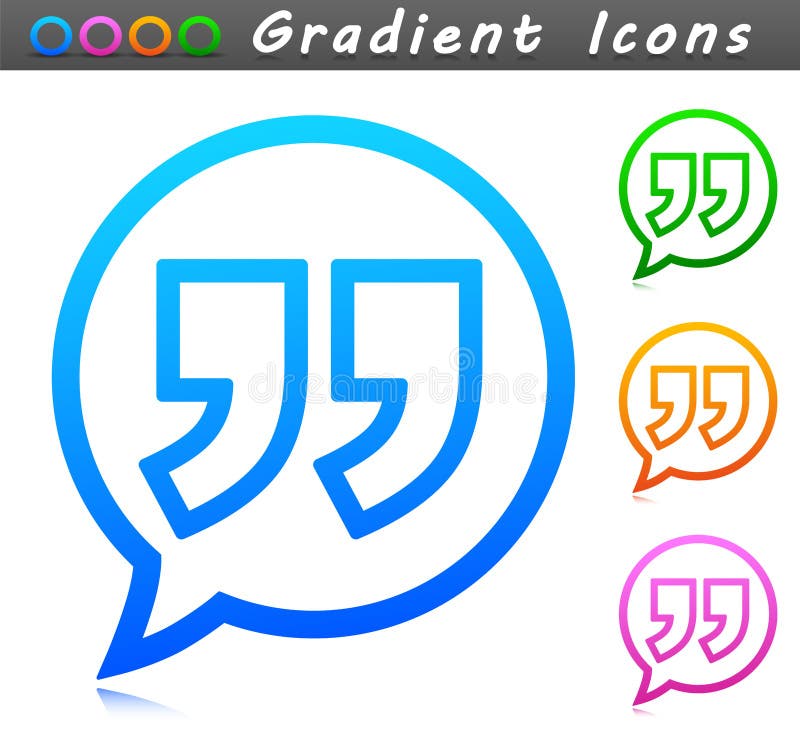 Vector Quote Symbol Icon Design Stock Vector - Illustration of design ...