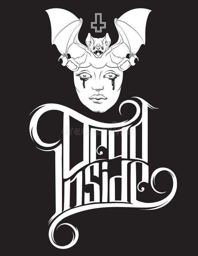 Dead inside traffic sign stock illustration. Illustration of blue ...