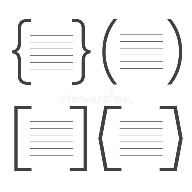 Vector Quotes and Brackets. Message Typography Stock Illustration ...