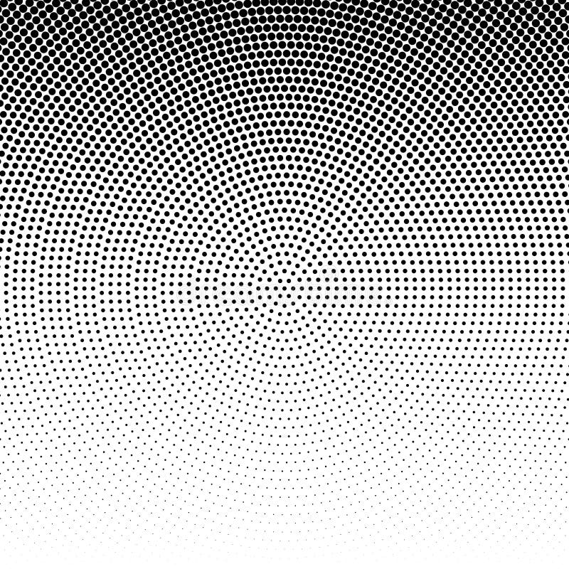 Vector Radial Halftone Black Background Pattern Stock Vector ...