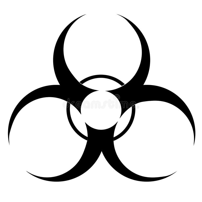 Radiation Active Hazard Symbol Sign Stock Vector - Illustration of ...