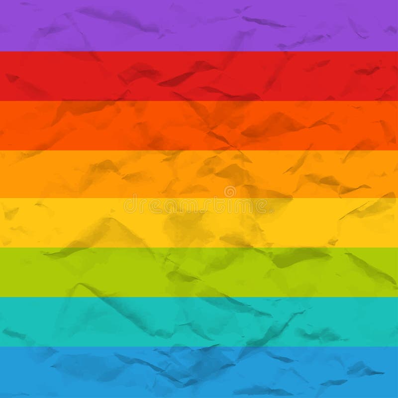 Vector Rainbow Crumpled Paper Seamless Pattern Stock Vector ...