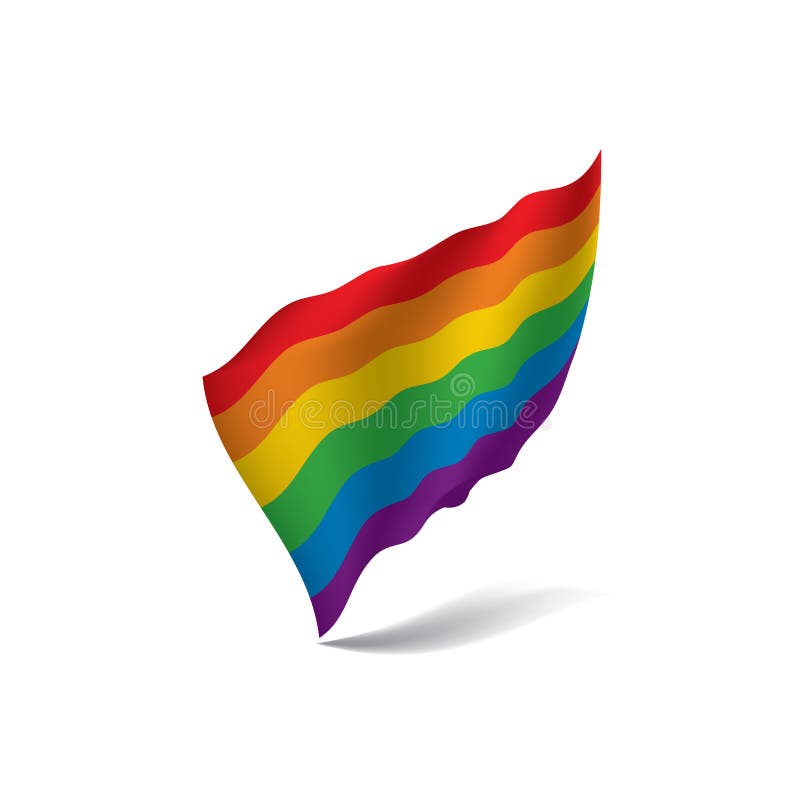 Vector a rainbow flag stock vector. Illustration of flag - 122787483
