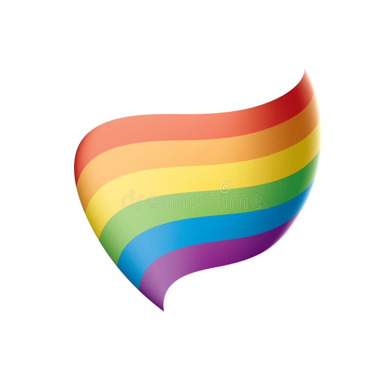 Vector a rainbow flag stock vector. Illustration of graphic - 122787054