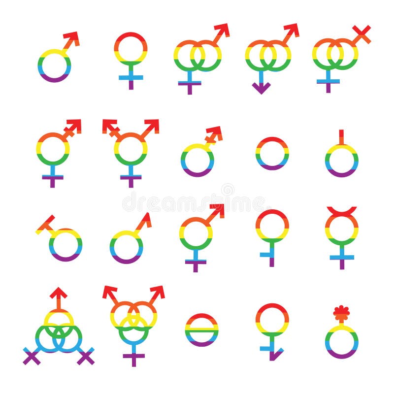 Symbols Of Sexual Orientation Stock Vector Illustration Of Homosexual