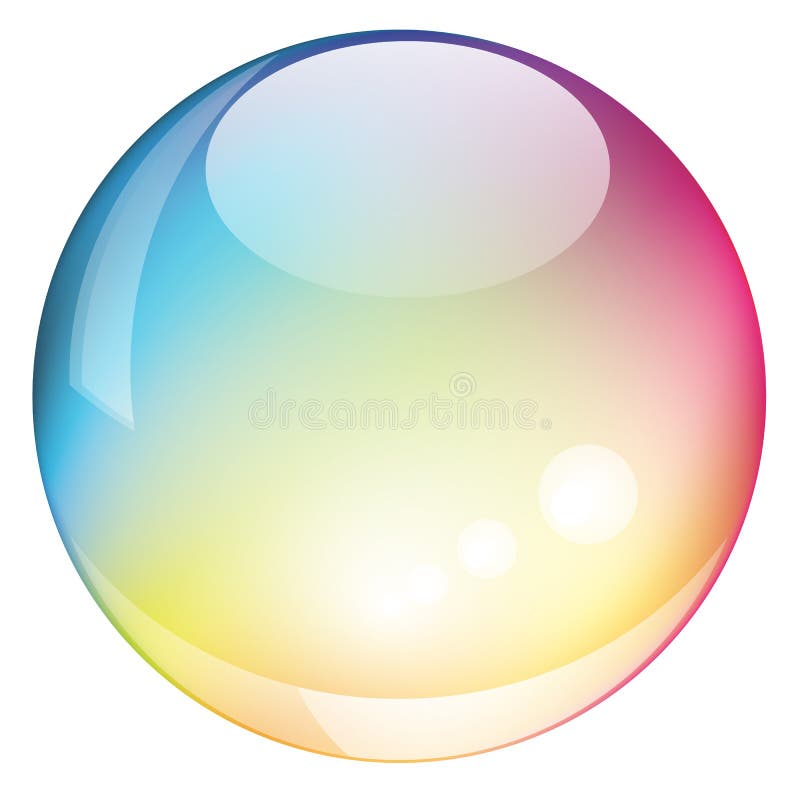 Vector rainbow sphere stock vector. Illustration of icon - 57834349