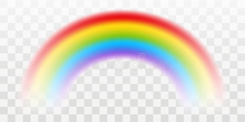 Vector Rainbow with Transparent Effect Stock Vector - Illustration of ...