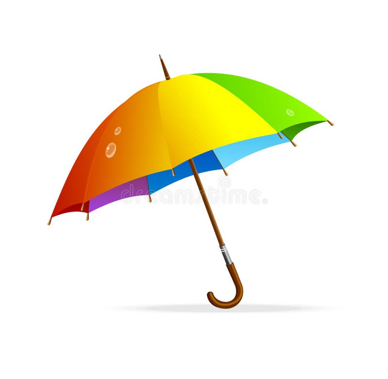 Umbrella Stock Vector Illustration Of Rainy Color Open 19207473