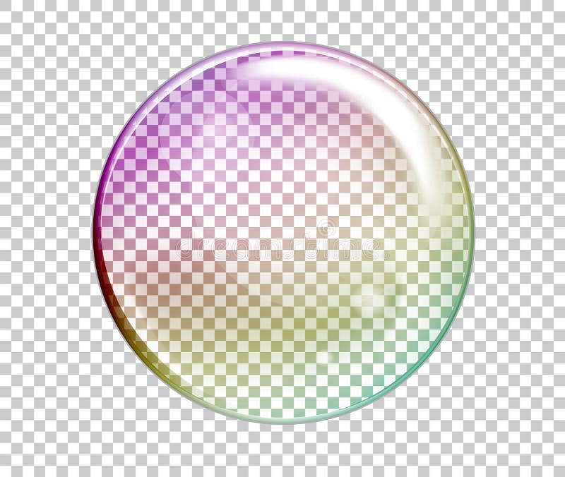 Vector Rainbow Water Bubbles. Transparent Isolated Realistic Design ...