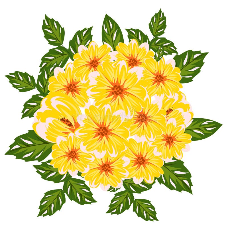 Vector, ramo de flores ilustración del vector. Ilustración de etiqueta ...