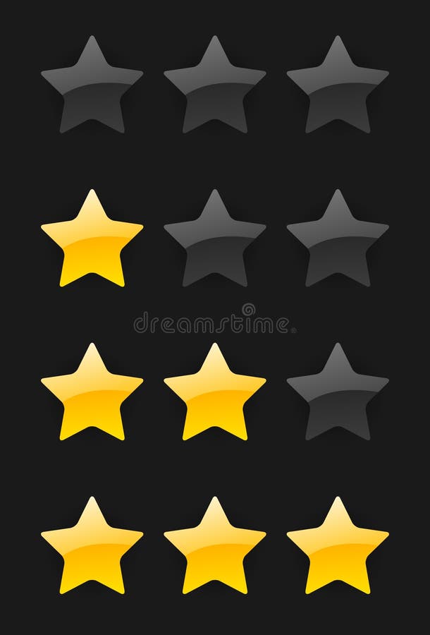Vector rating stars stock vector. Illustration of success - 40969241