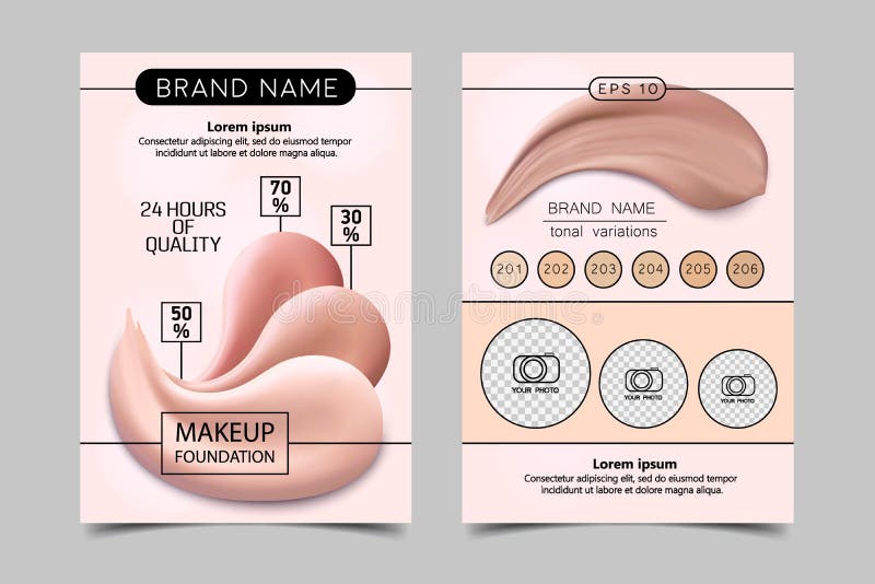 Vector Ready Design Template for Makeup Artist, Makeup Studio or ...