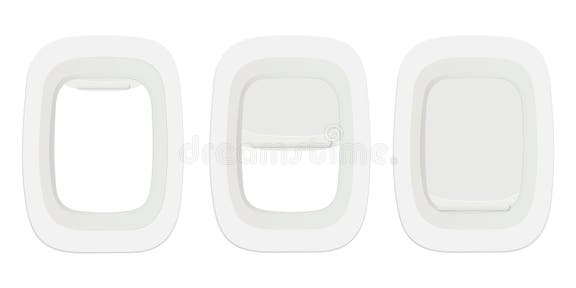 Vector Realistic Airplane Window, Aircraft Illuminator Stock Vector ...