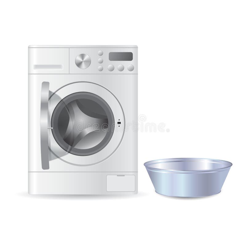 Washing Machine Front Door Open Stock Illustrations – 241 Washing ...
